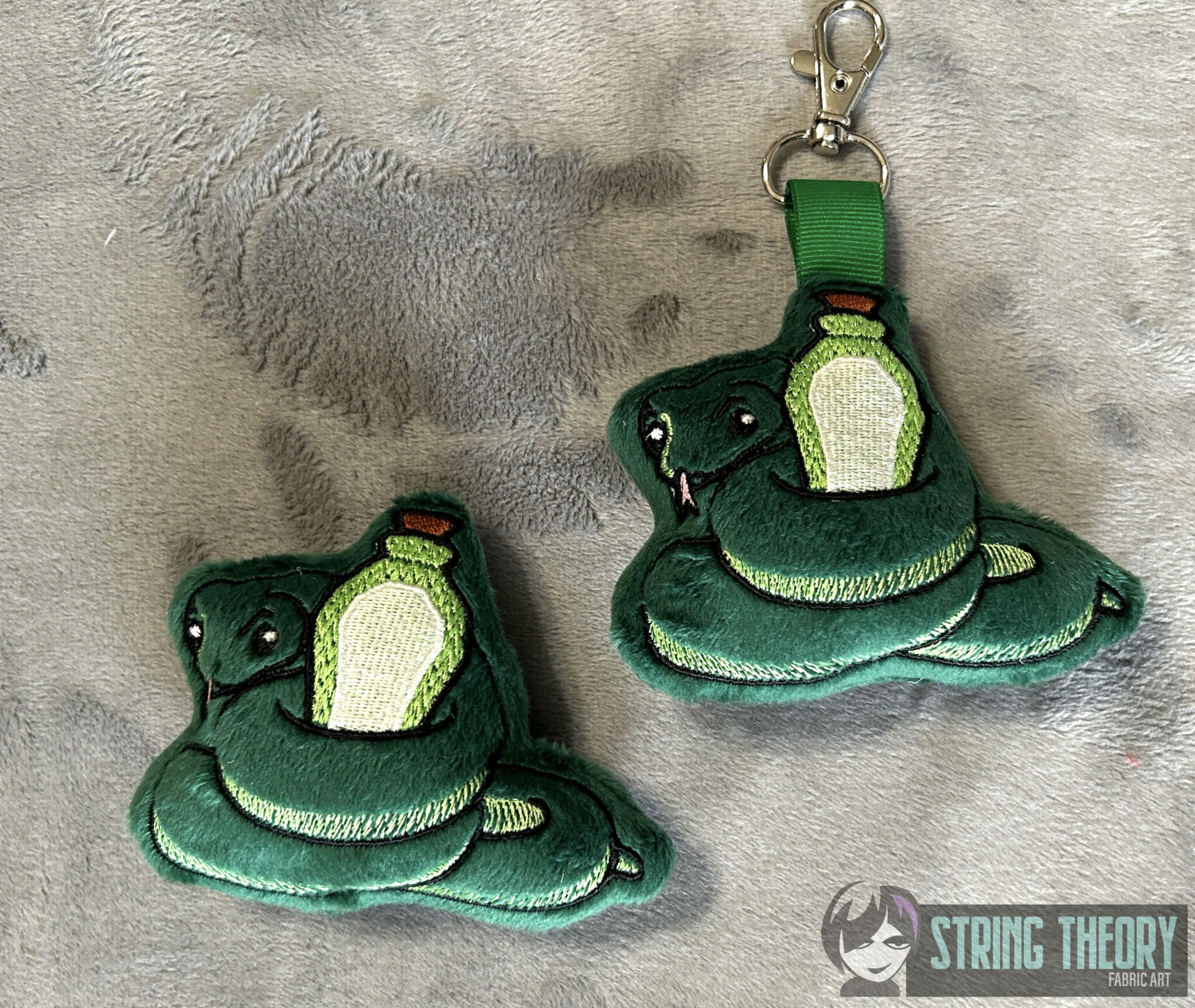 Spell Academy – Potion Snake Stuffie – String Theory Fabric Art