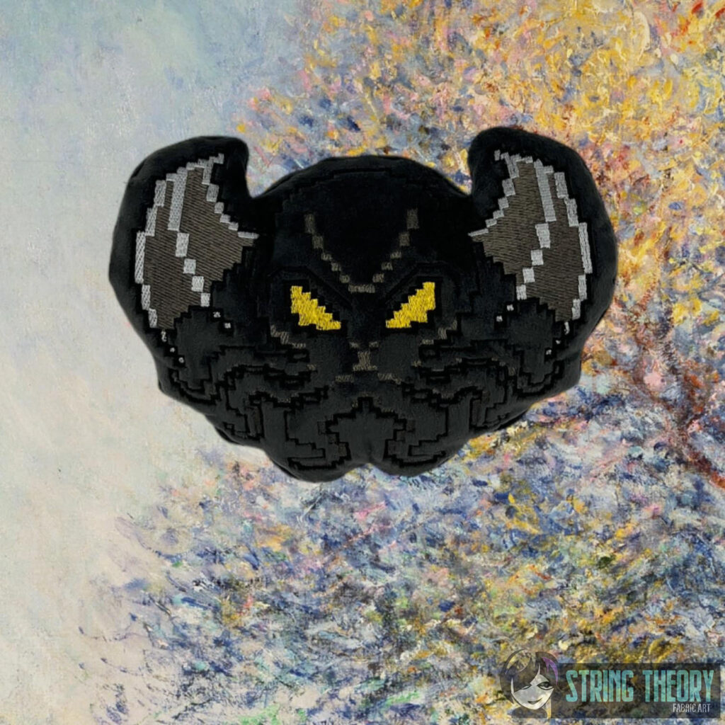 8 Bit Cthulhu Stuffie – String Theory Fabric Art