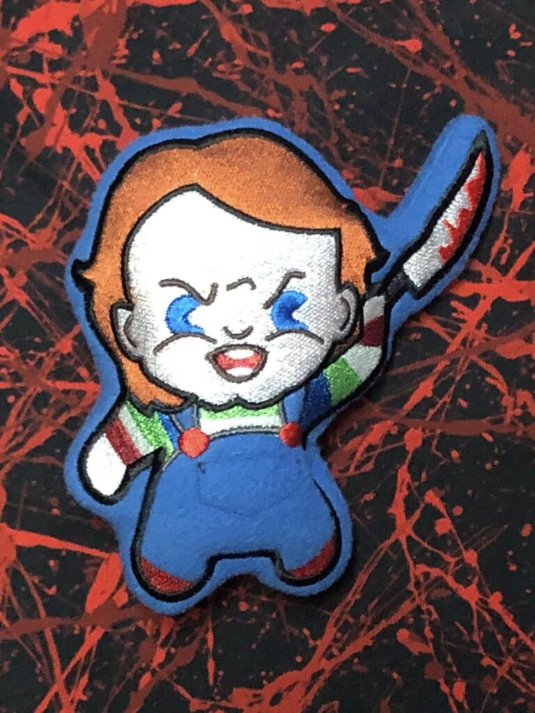 Chibi Evil Doll Stuffie – String Theory Fabric Art