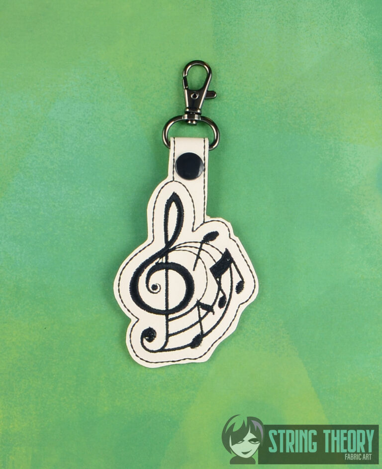 Decorative Treble Clef – String Theory Fabric Art