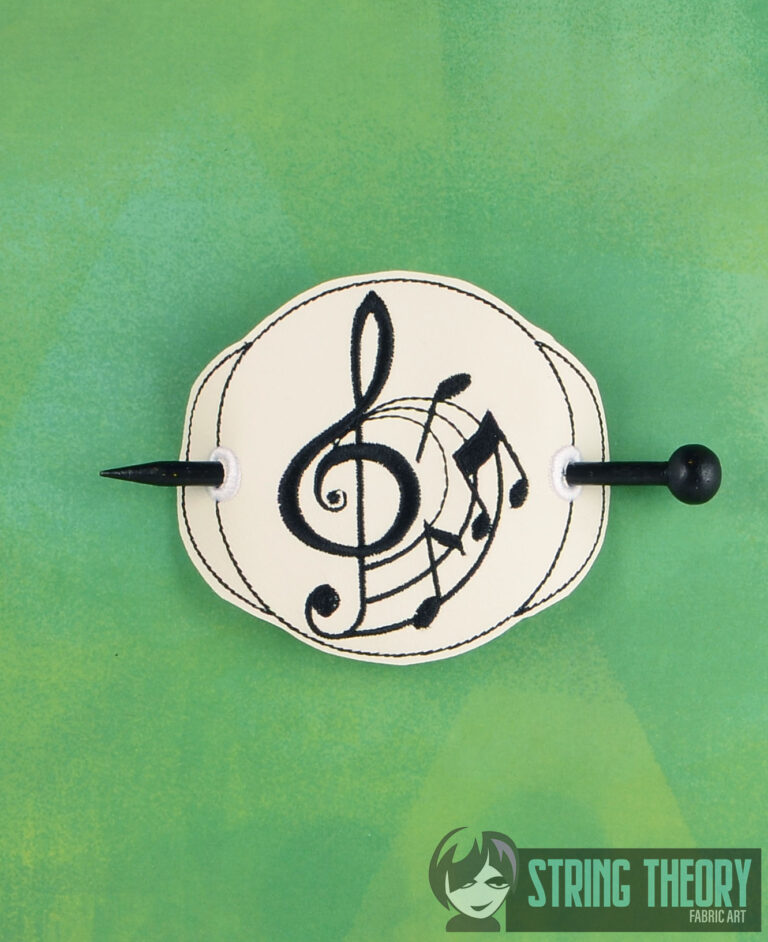 Decorative Treble Clef – String Theory Fabric Art