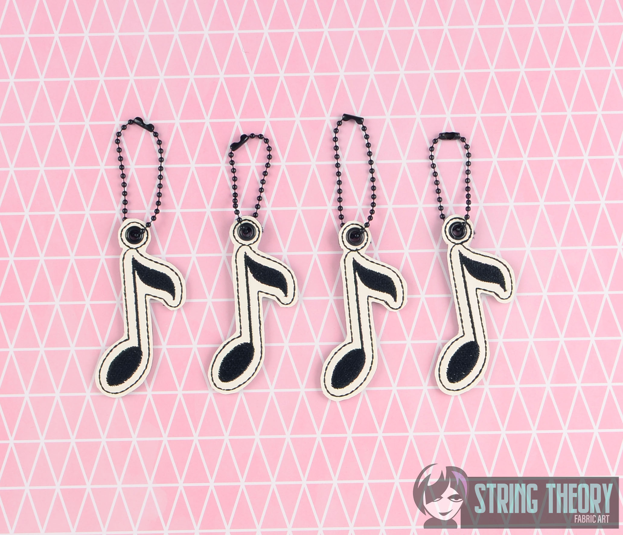 8th Note – String Theory Fabric Art