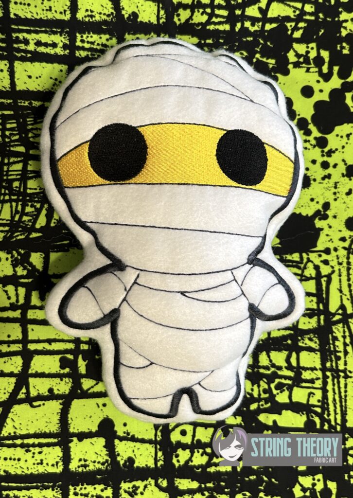 Chibi Mummy Stuffie – String Theory Fabric Art