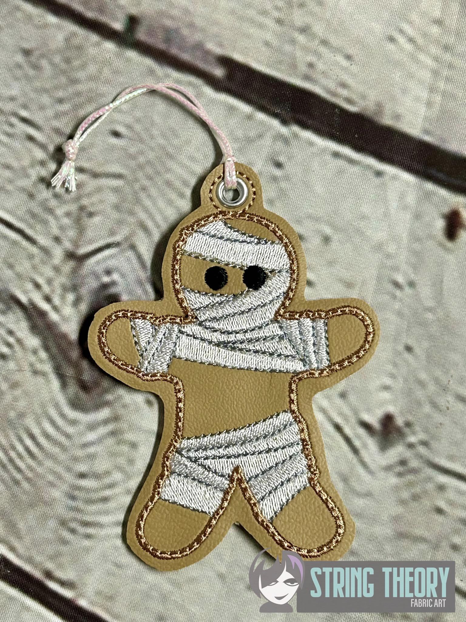 Gingerbread Mummy Ornament – String Theory Fabric Art