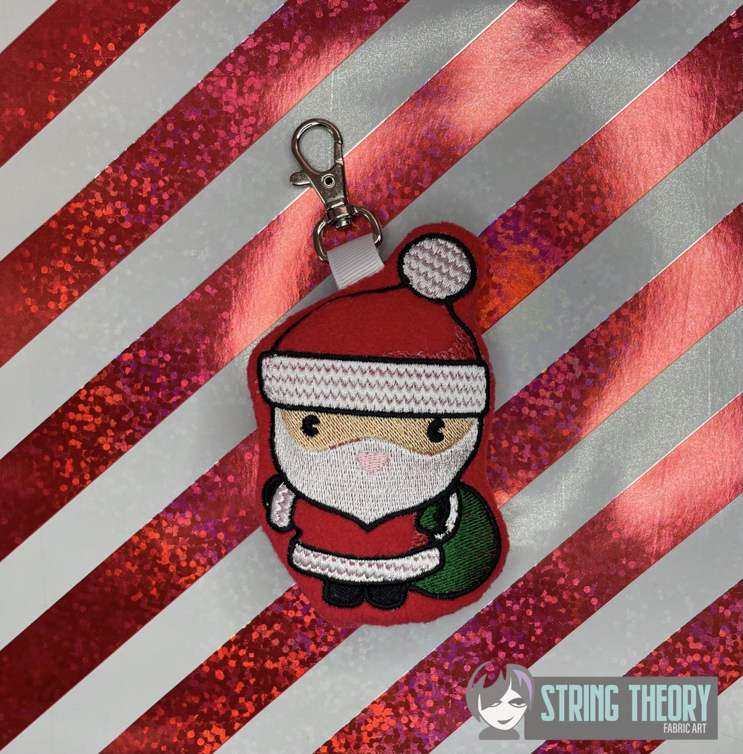 Chibi Santa Stuffie – String Theory Fabric Art