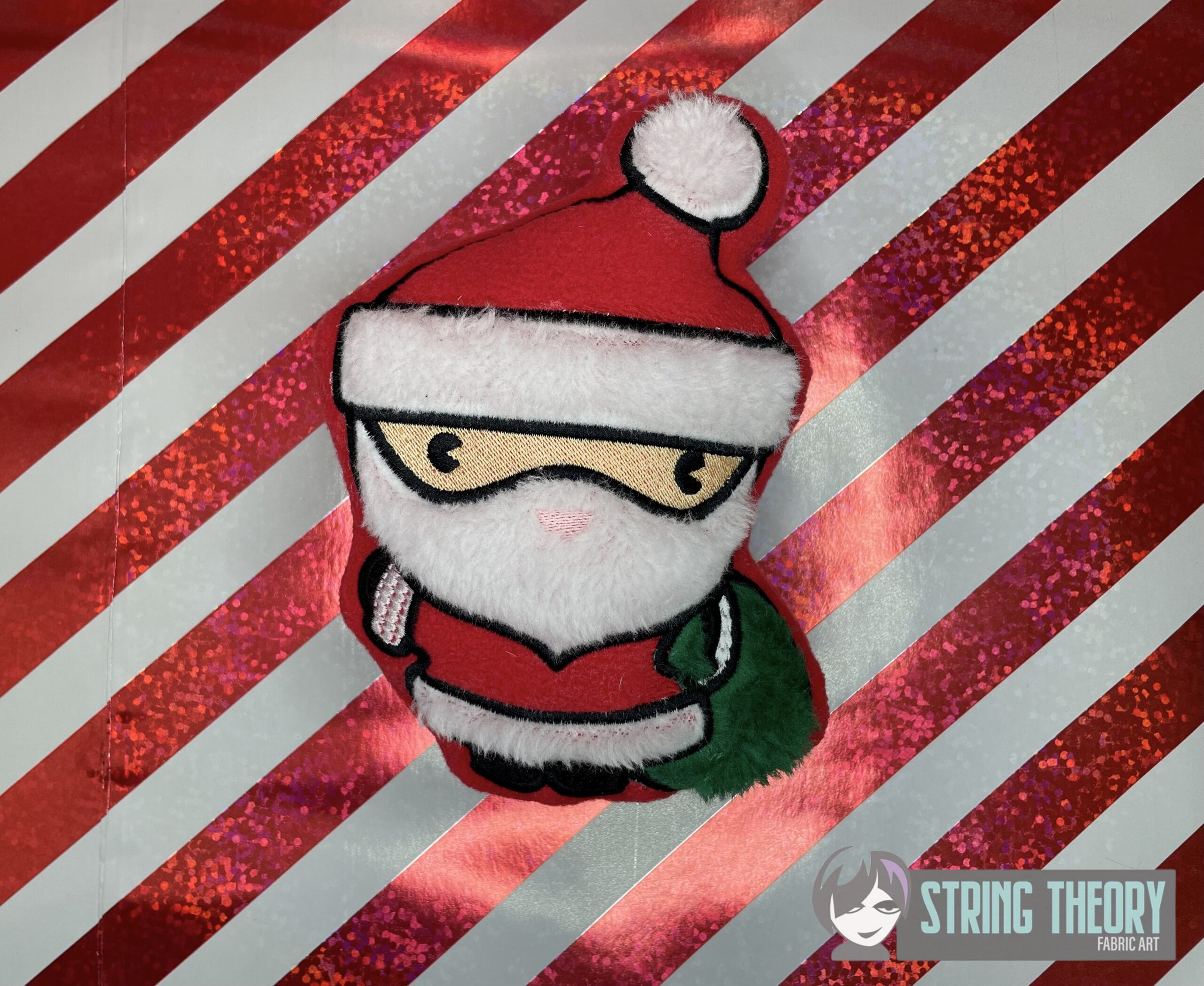 Chibi Santa Stuffie – String Theory Fabric Art