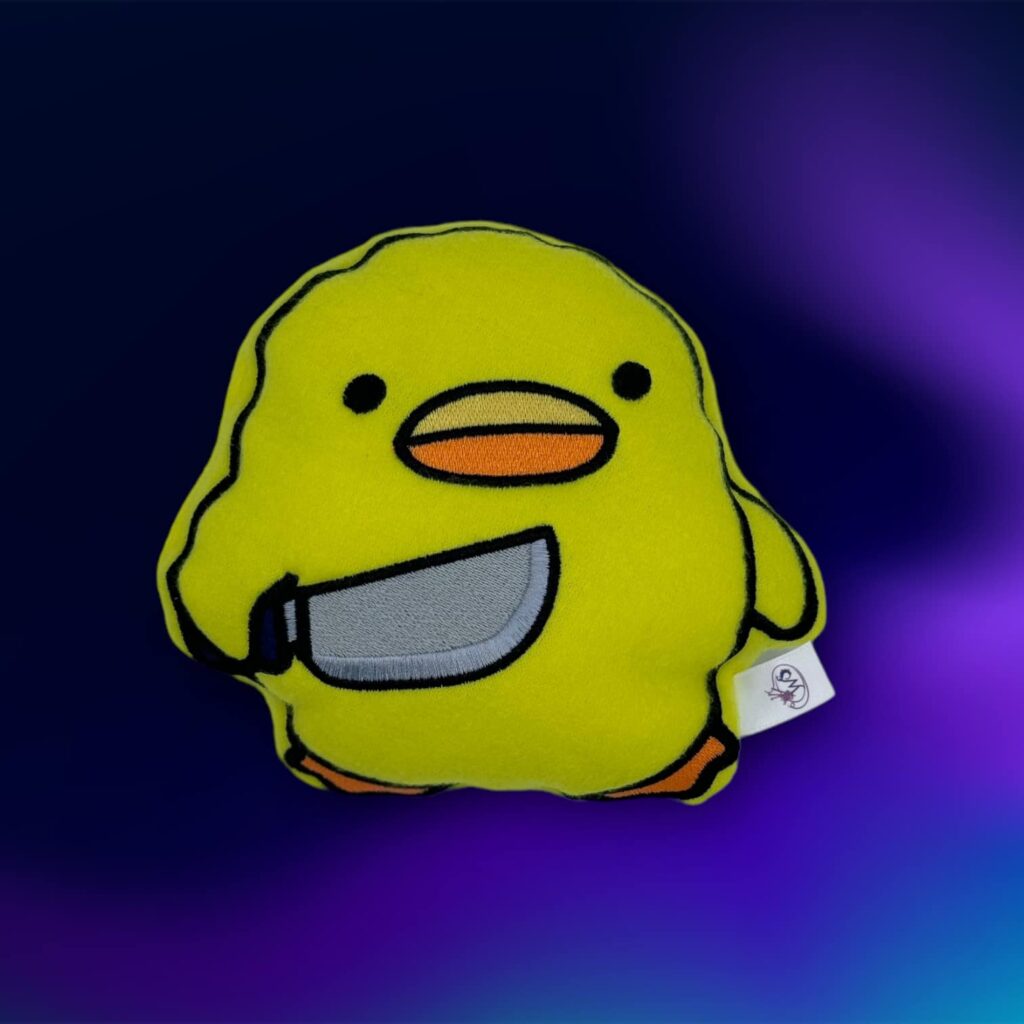 Chibi Murder Duck Stuffie – String Theory Fabric Art