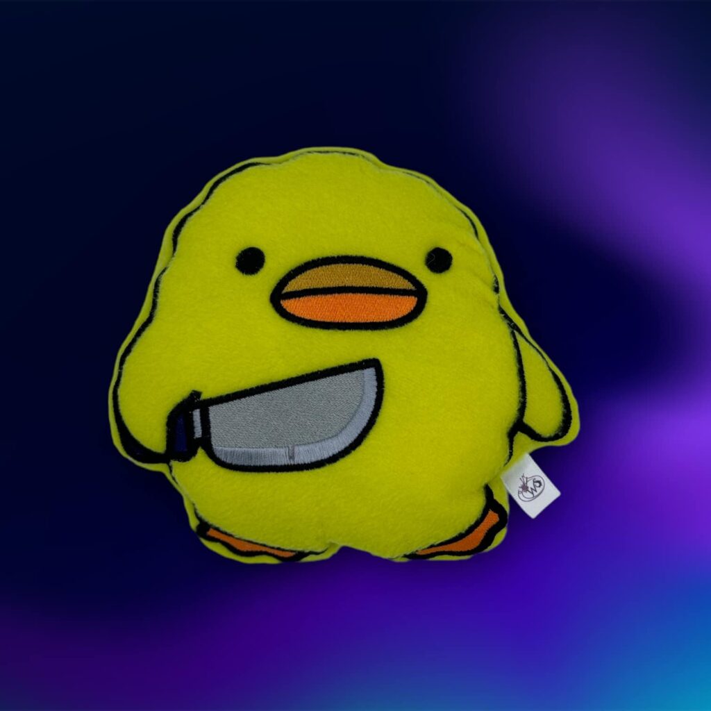 Chibi Murder Duck Stuffie – String Theory Fabric Art