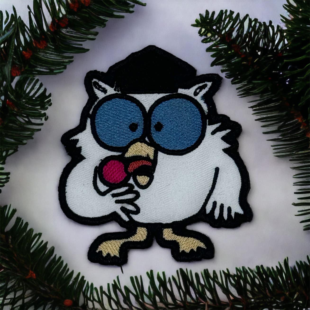 Tootsie Pop Owl – String Theory Fabric Art