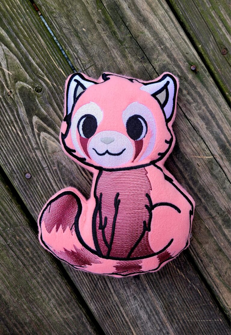 Chibi Red Panda Stuffie – String Theory Fabric Art