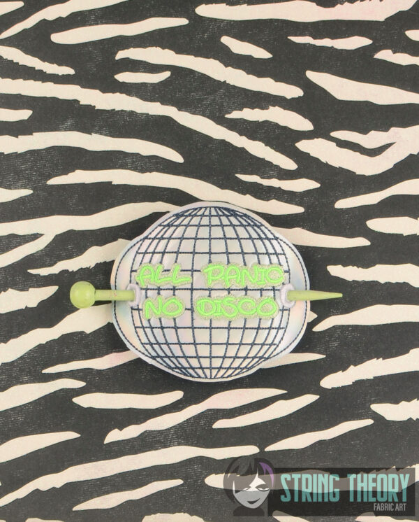 All Panic, No Disco – String Theory Fabric Art