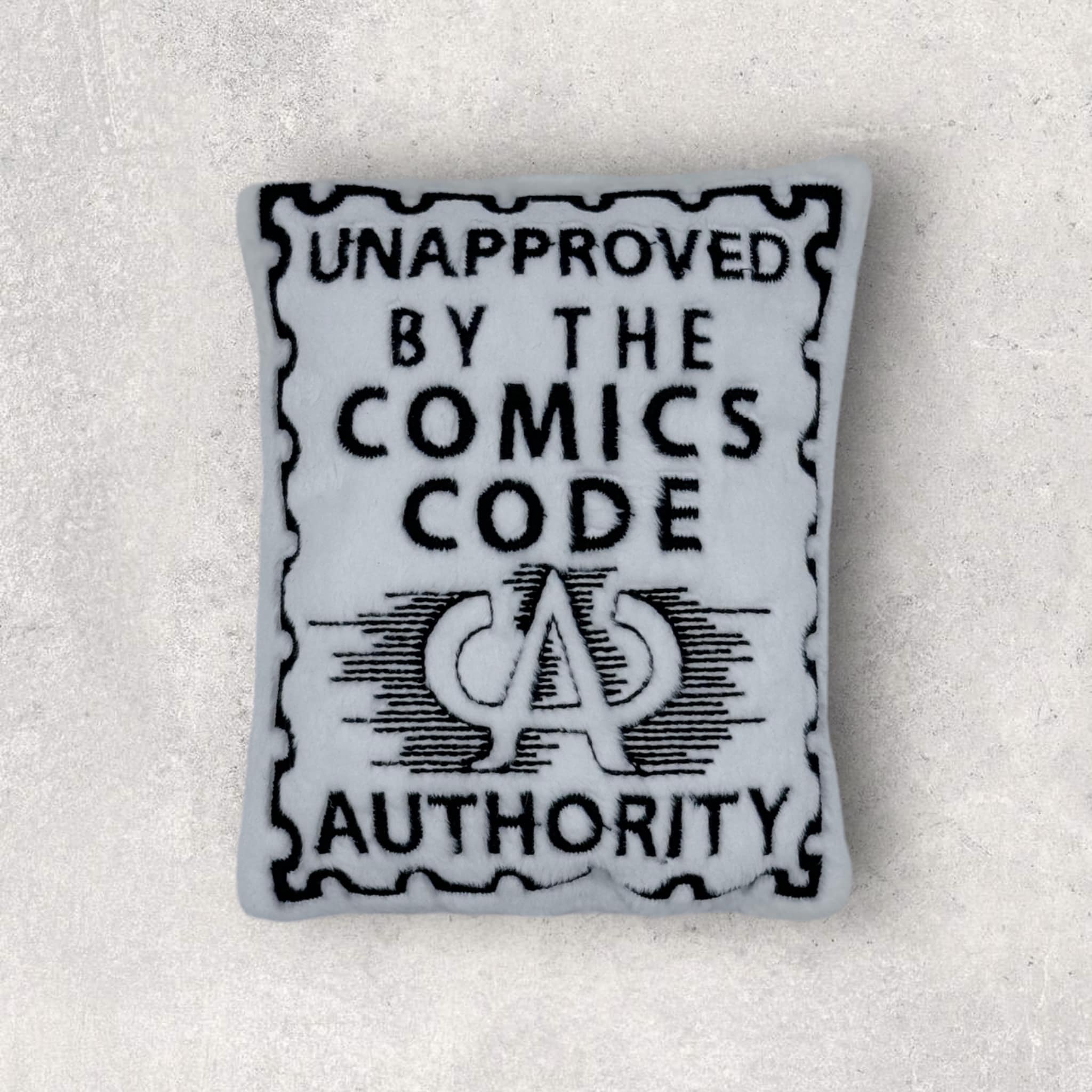 Comic Code Authority Stuffie – String Theory Fabric Art