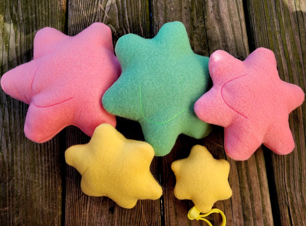 Dust Sprite Candy Star Stuffie – String Theory Fabric Art