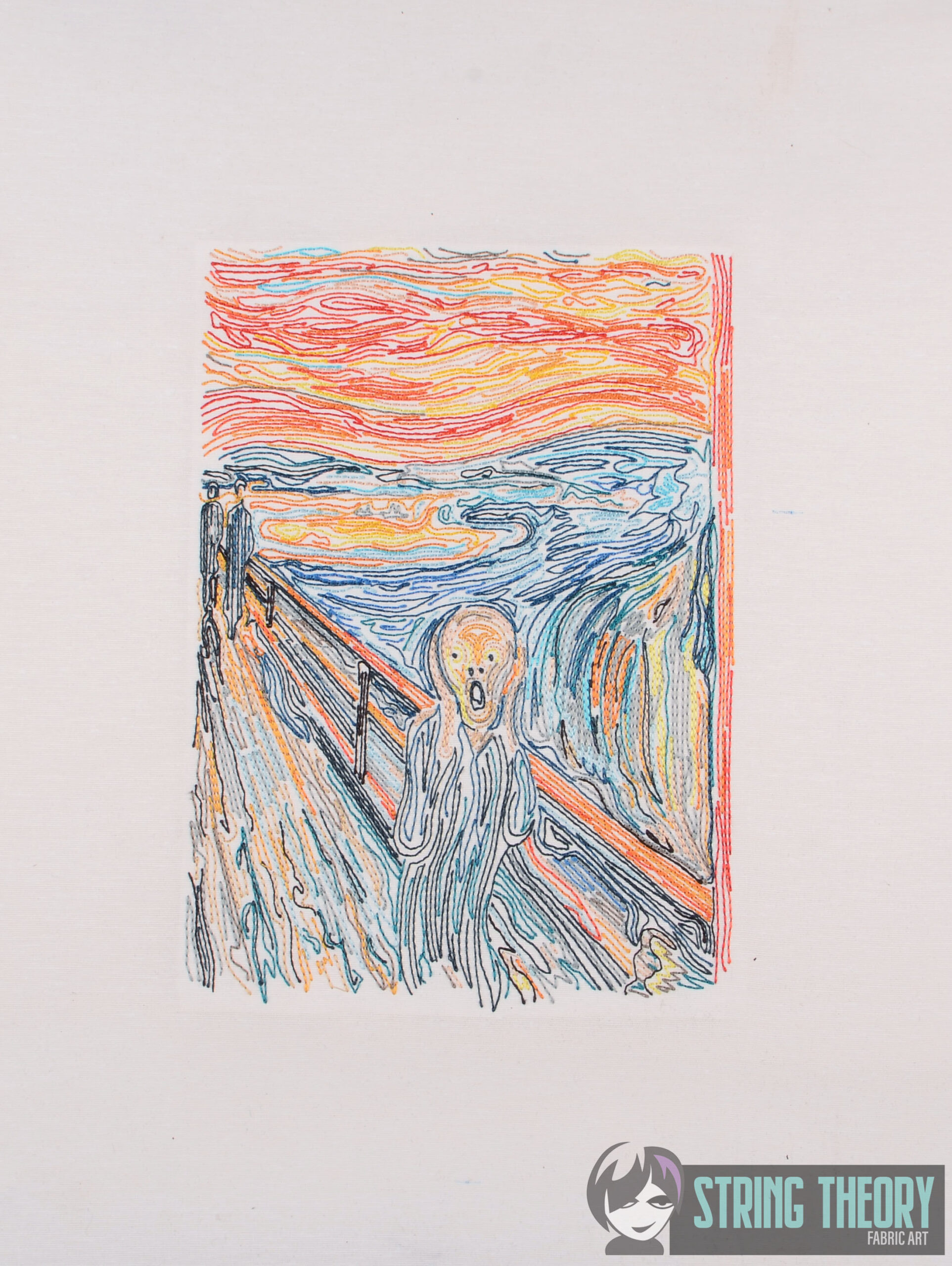 The Scream – String Theory Fabric Art