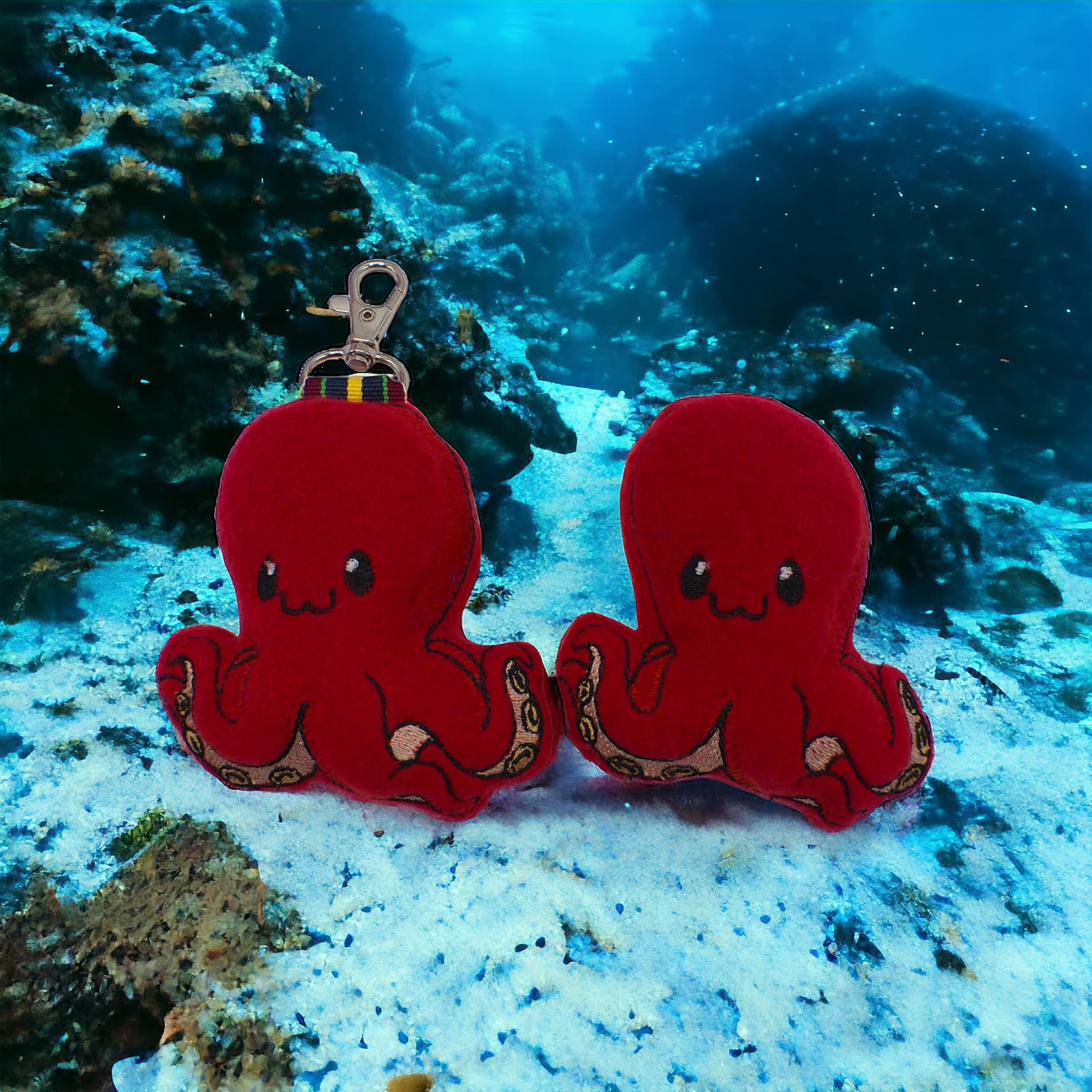 Chibi Octopus Stuffie – String Theory Fabric Art