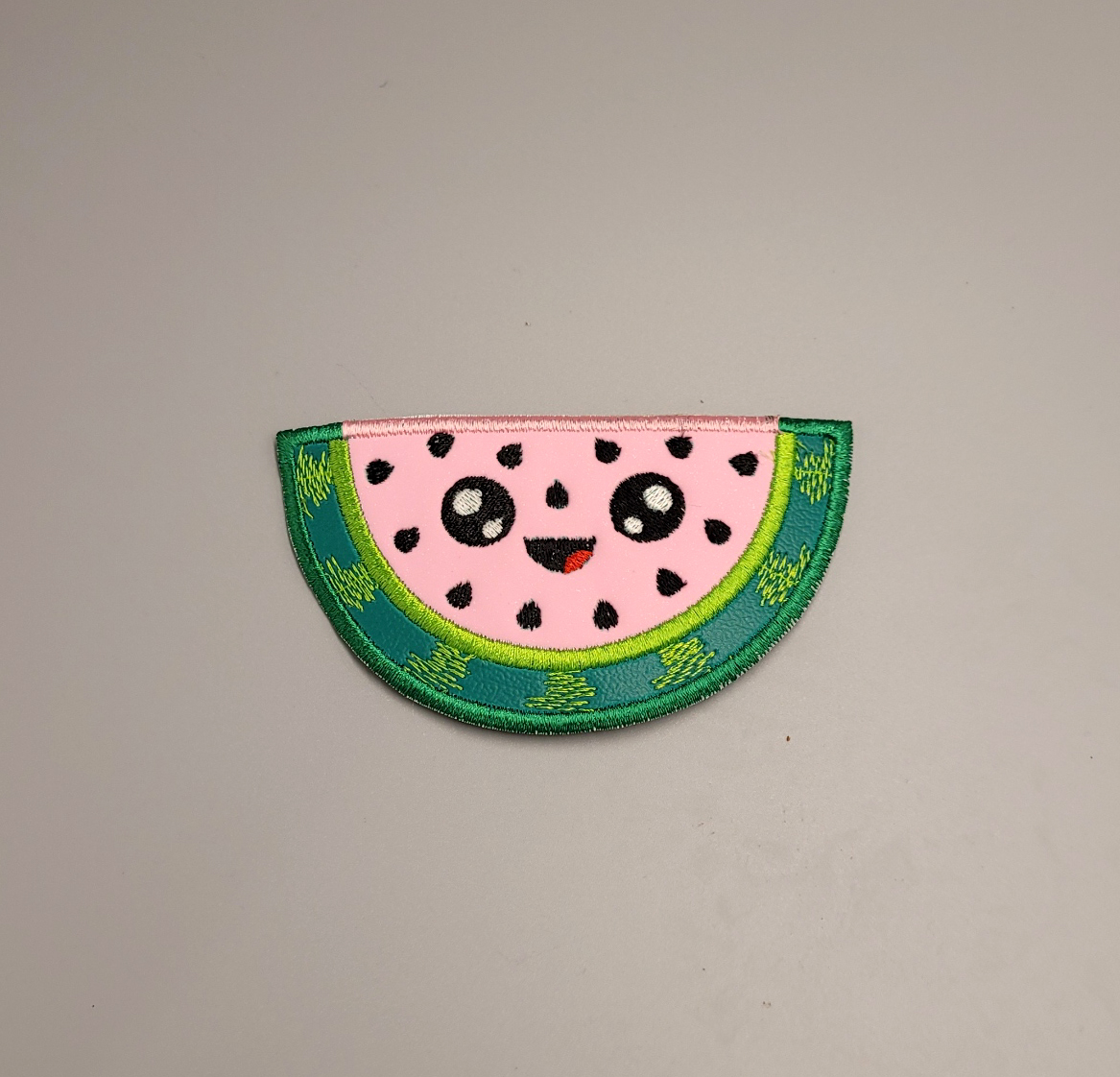 Kawaii Watermelon – String Theory Fabric Art