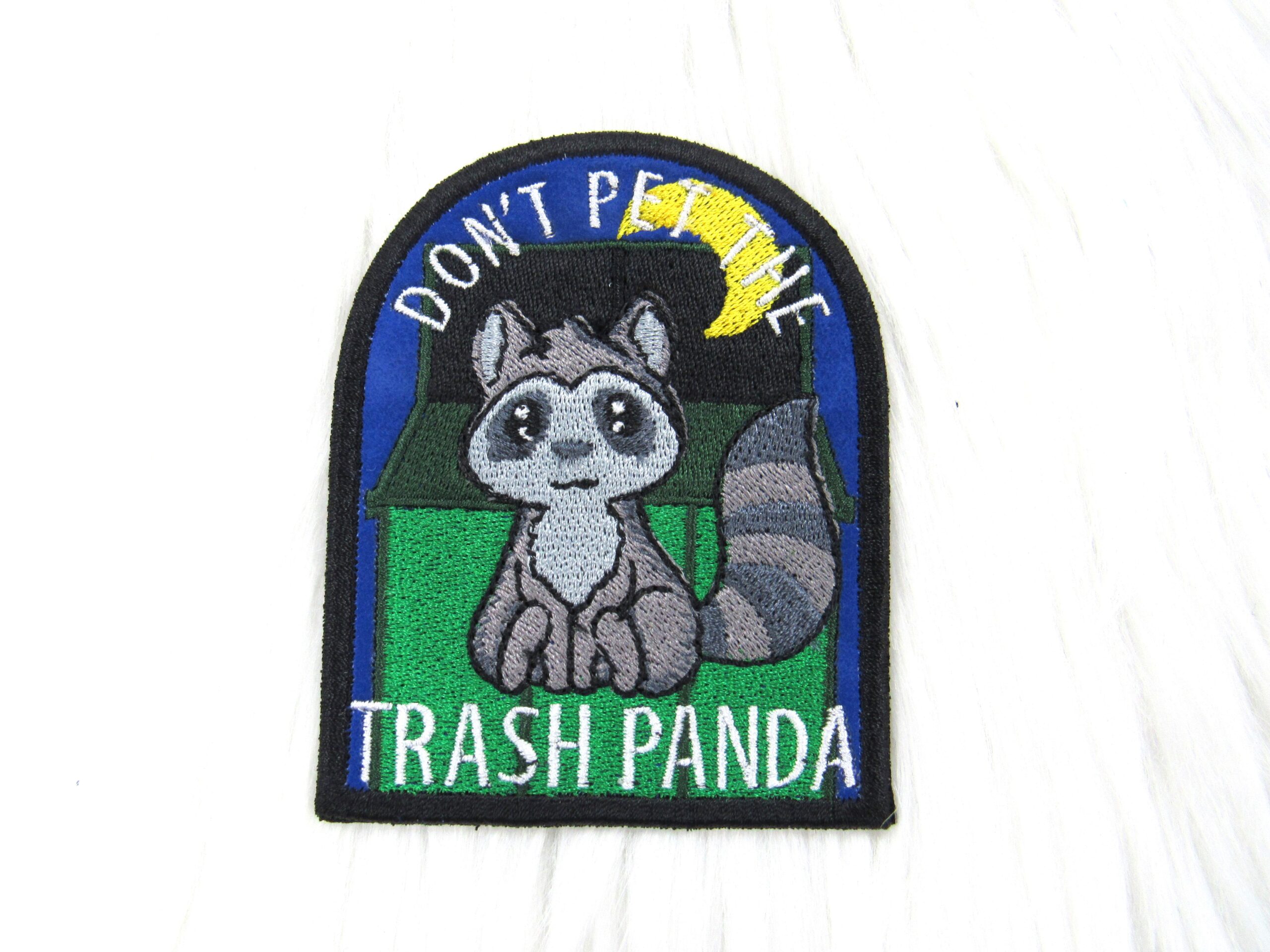 Don’t Pet the Trash Panda – String Theory Fabric Art