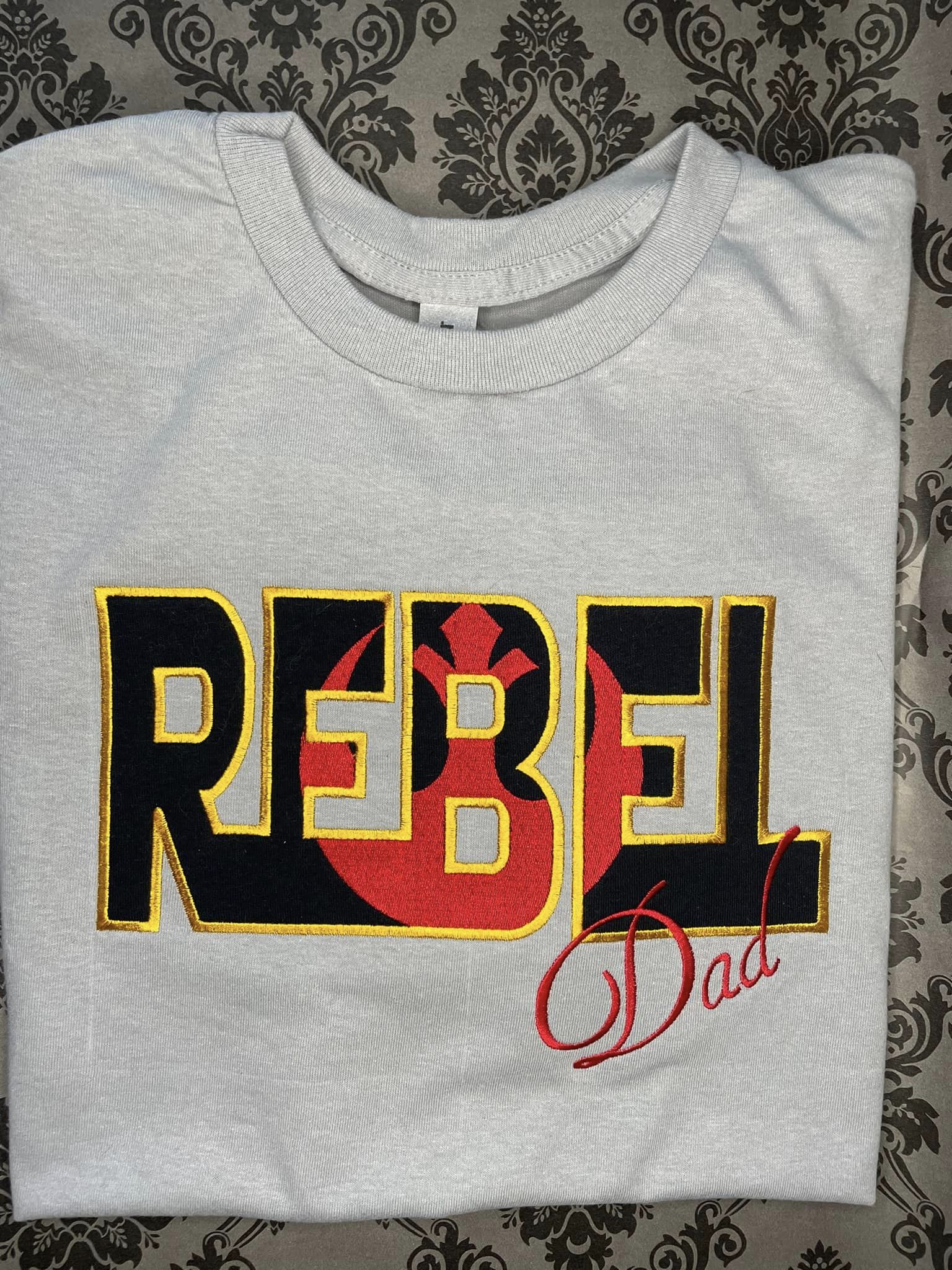 Star Battles Rebel Dad Appliqué – String Theory Fabric Art