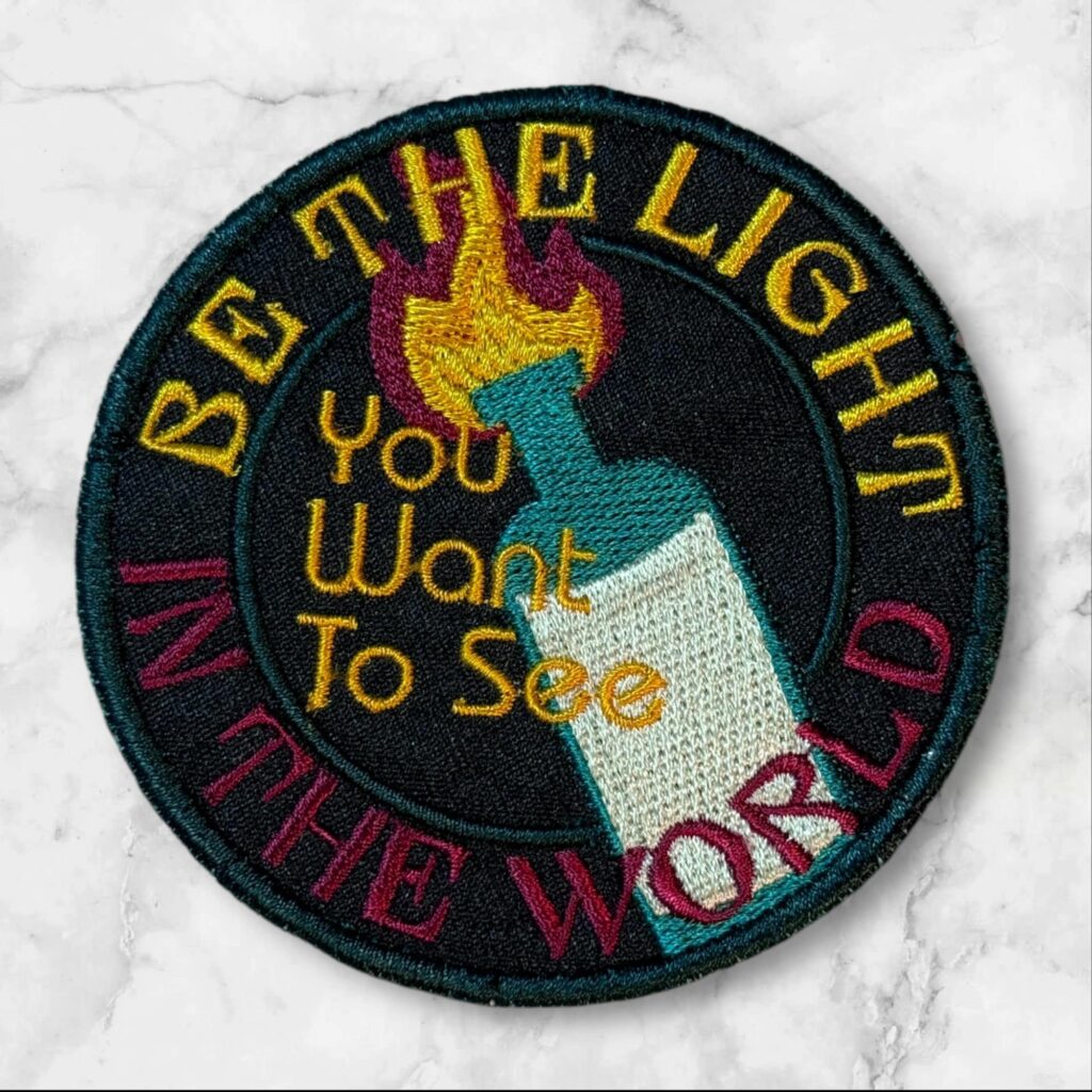 Be the Light You Want to See in the World – String Theory Fabric Art