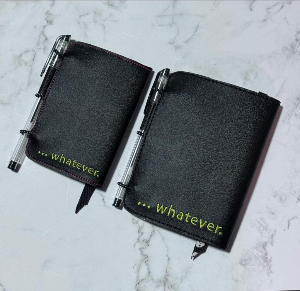 Gen X – Whatever Notebook Cover – String Theory Fabric Art