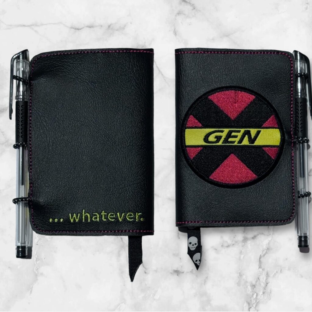Gen X – Whatever Notebook Cover – String Theory Fabric Art