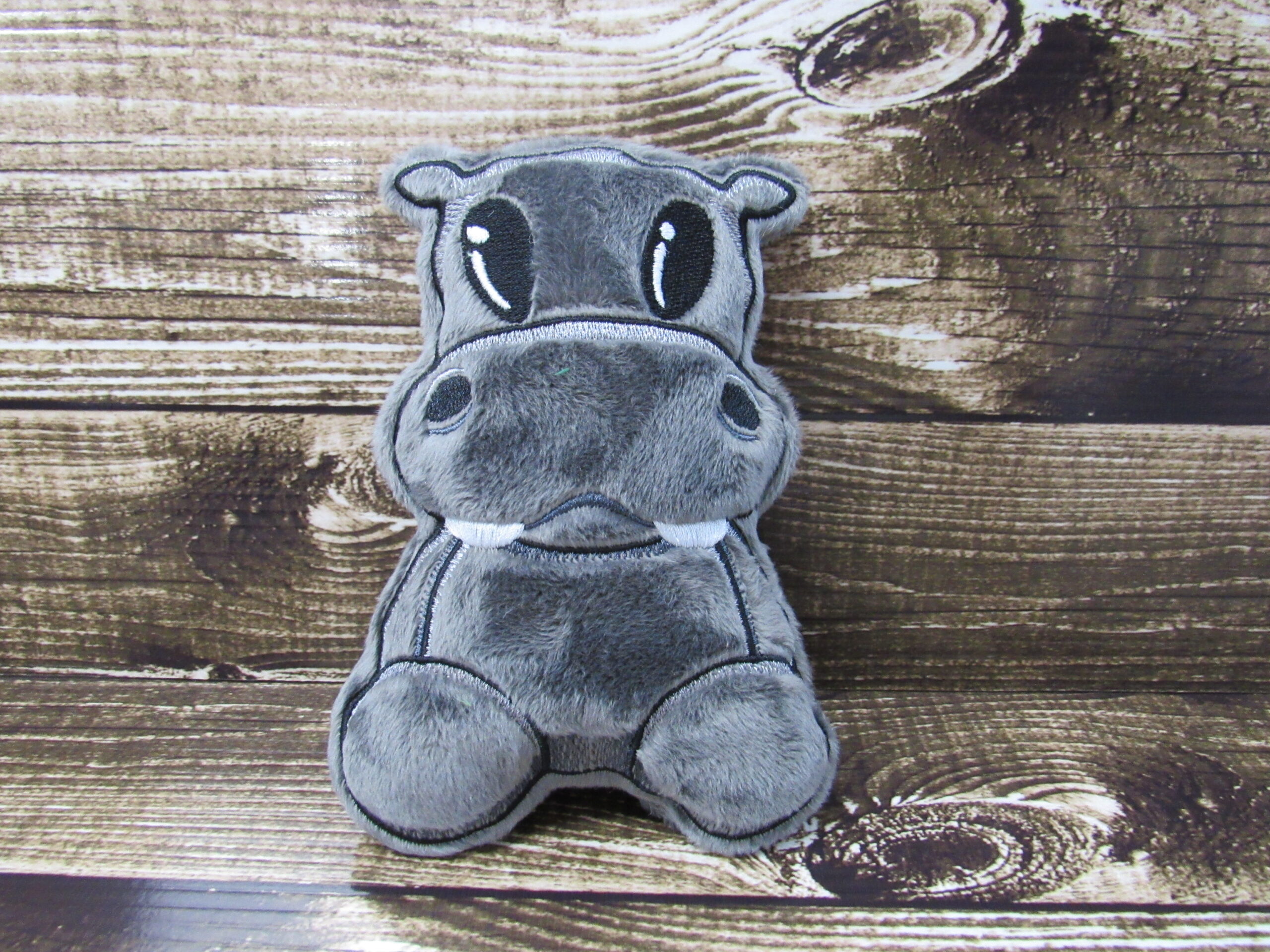 Chibi Hippopotamus Stuffie – String Theory Fabric Art