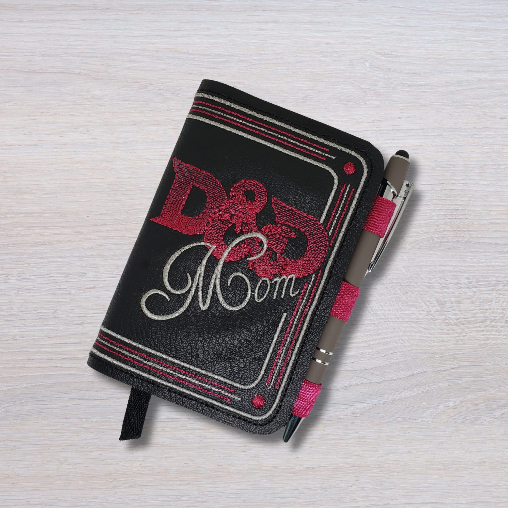 D&D Mom Notebook Cover – String Theory Fabric Art