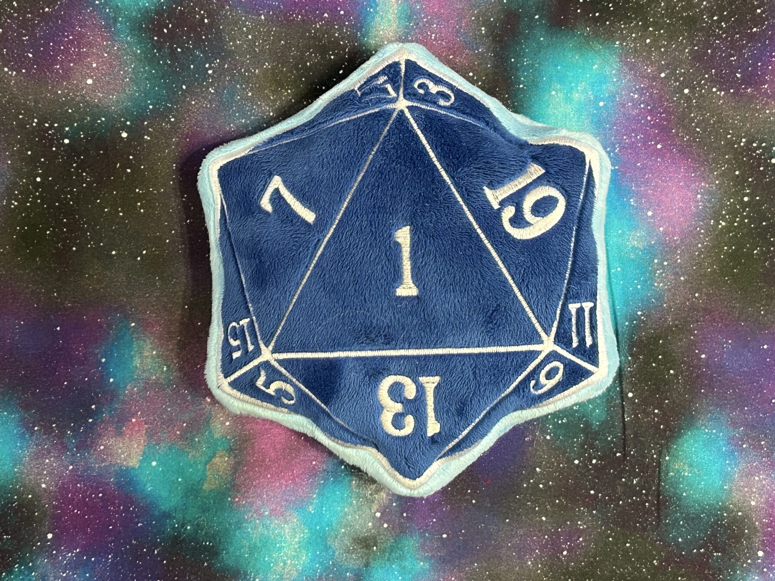 Tabletop Gaming Dice – D20 Fail Stuffie – String Theory Fabric Art
