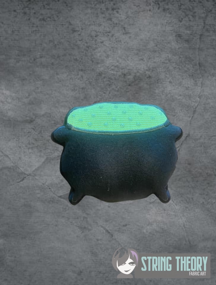 Chibi Cauldron Stuffie – String Theory Fabric Art