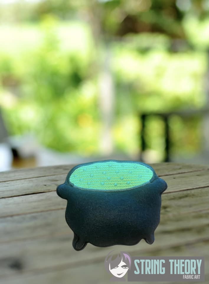 Chibi Cauldron Stuffie – String Theory Fabric Art