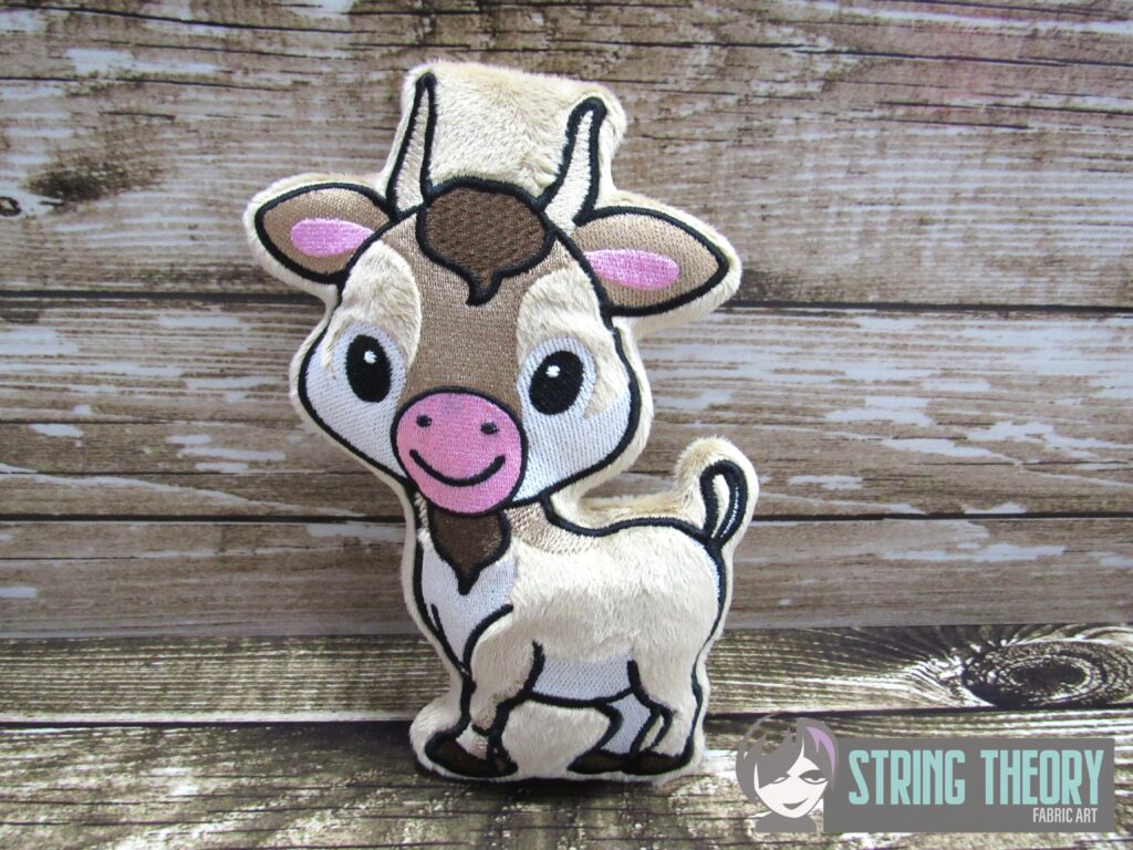Chibi Goat Stuffie – String Theory Fabric Art