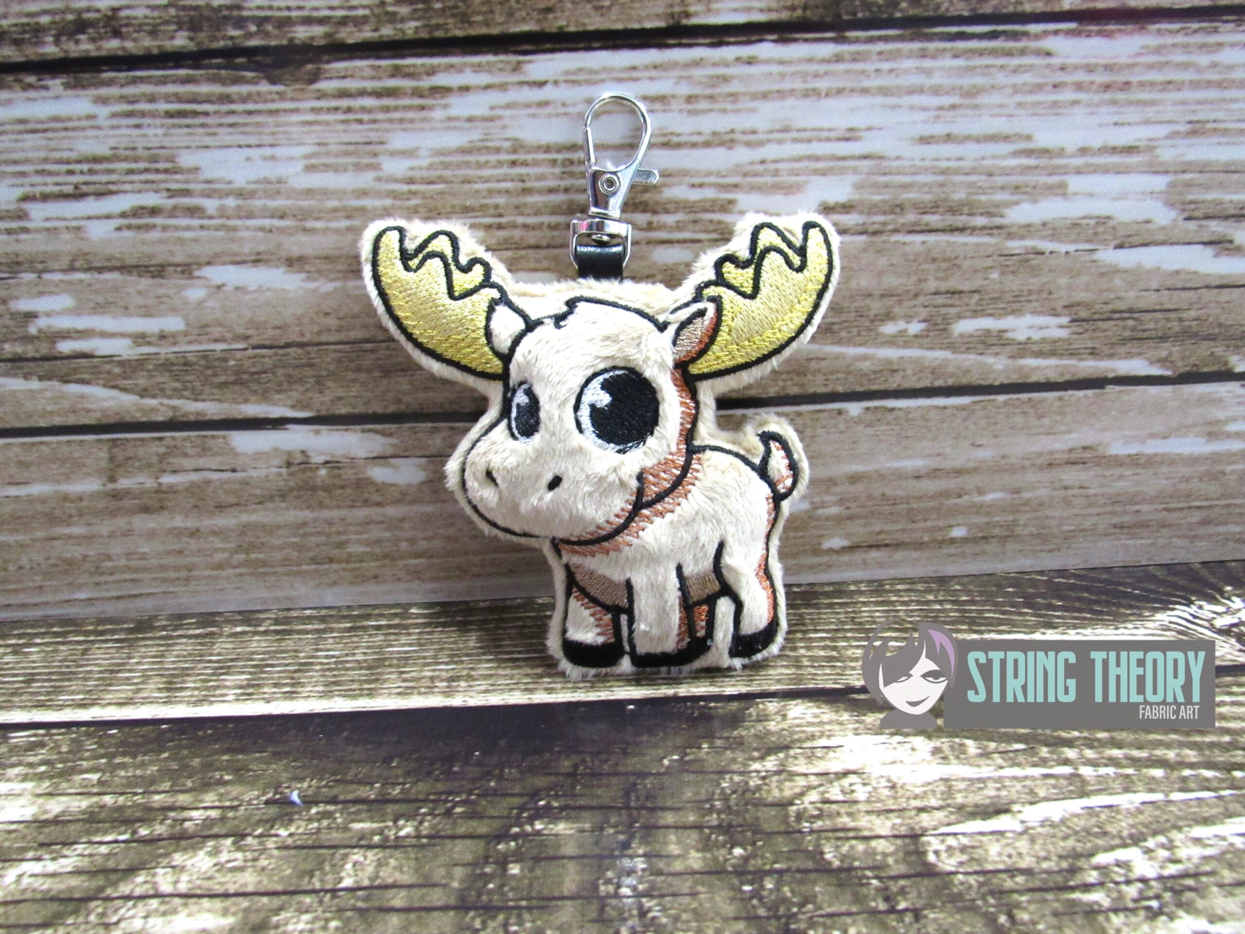 Chibi Moose Stuffie – String Theory Fabric Art