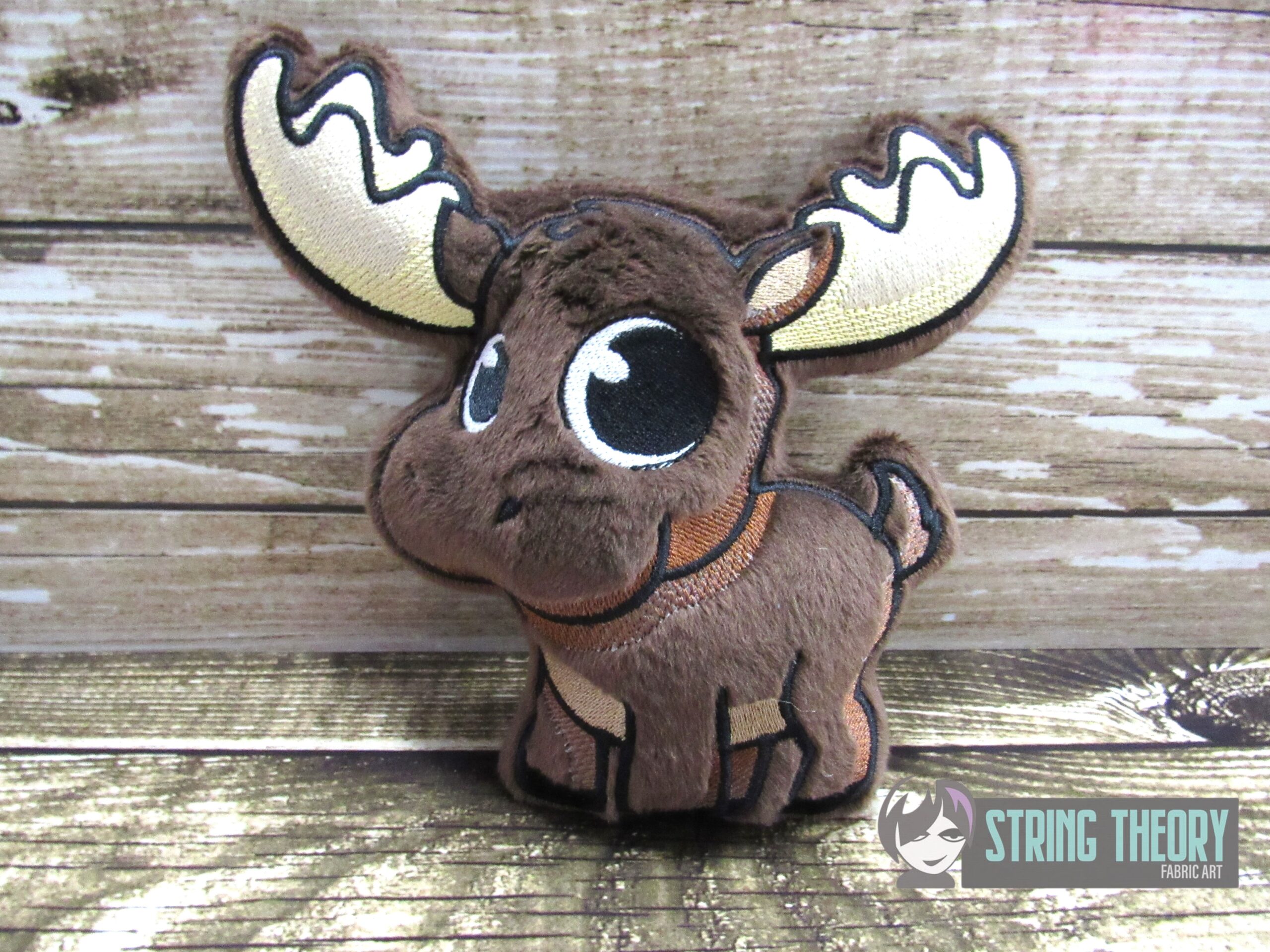 Chibi Moose Stuffie – String Theory Fabric Art