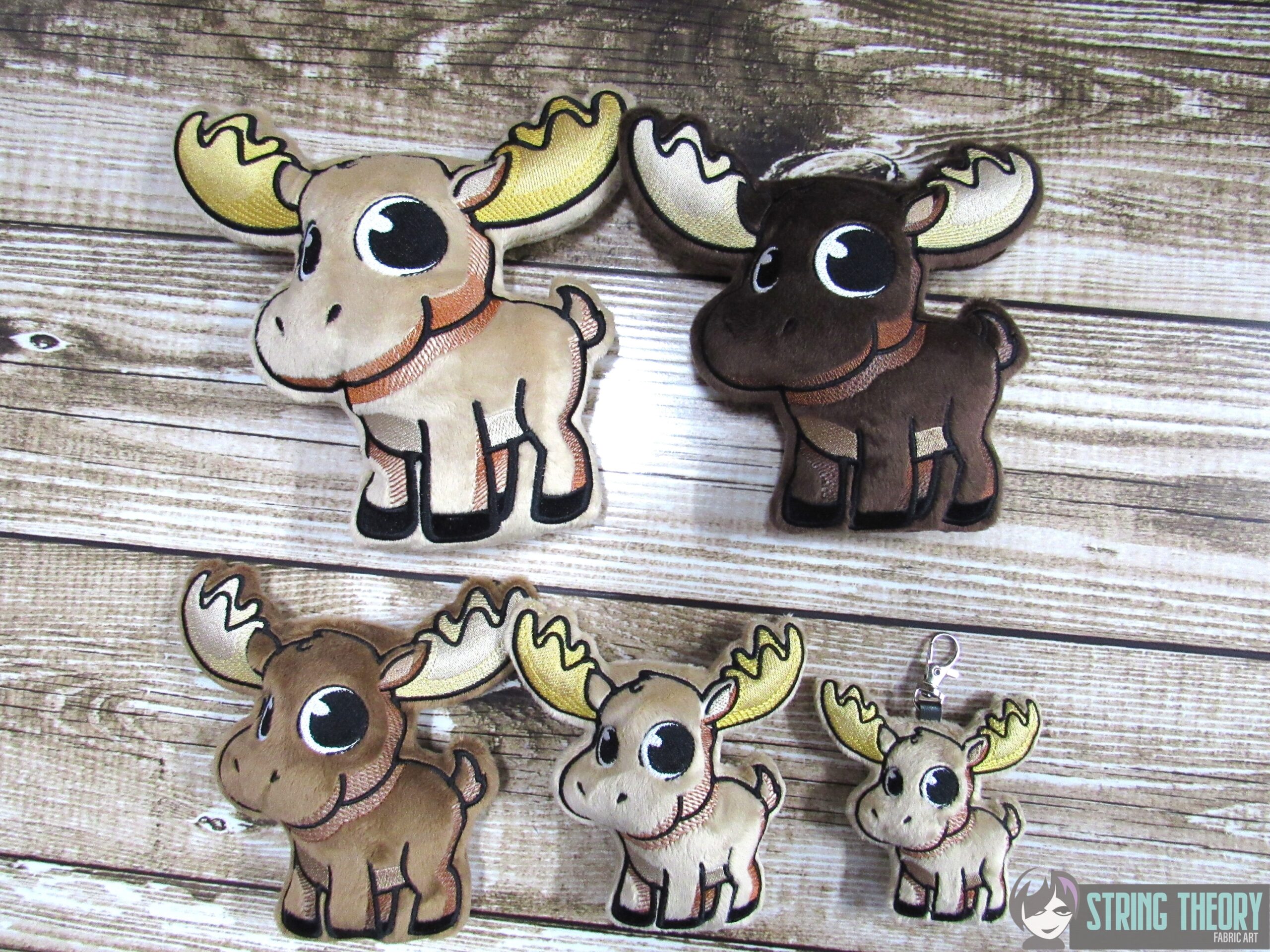 Chibi Moose Stuffie – String Theory Fabric Art