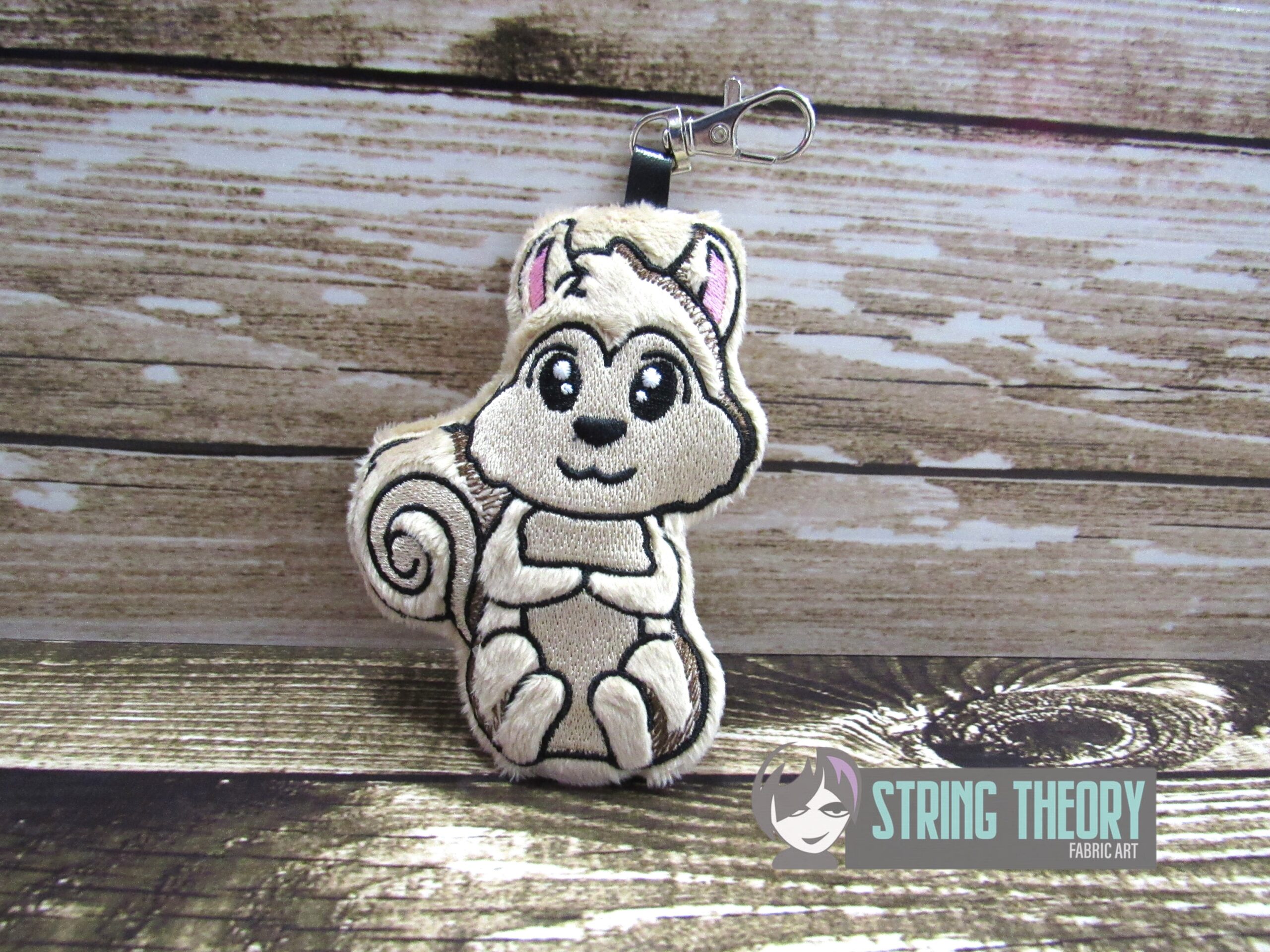 Chibi Squirrel Stuffie – String Theory Fabric Art