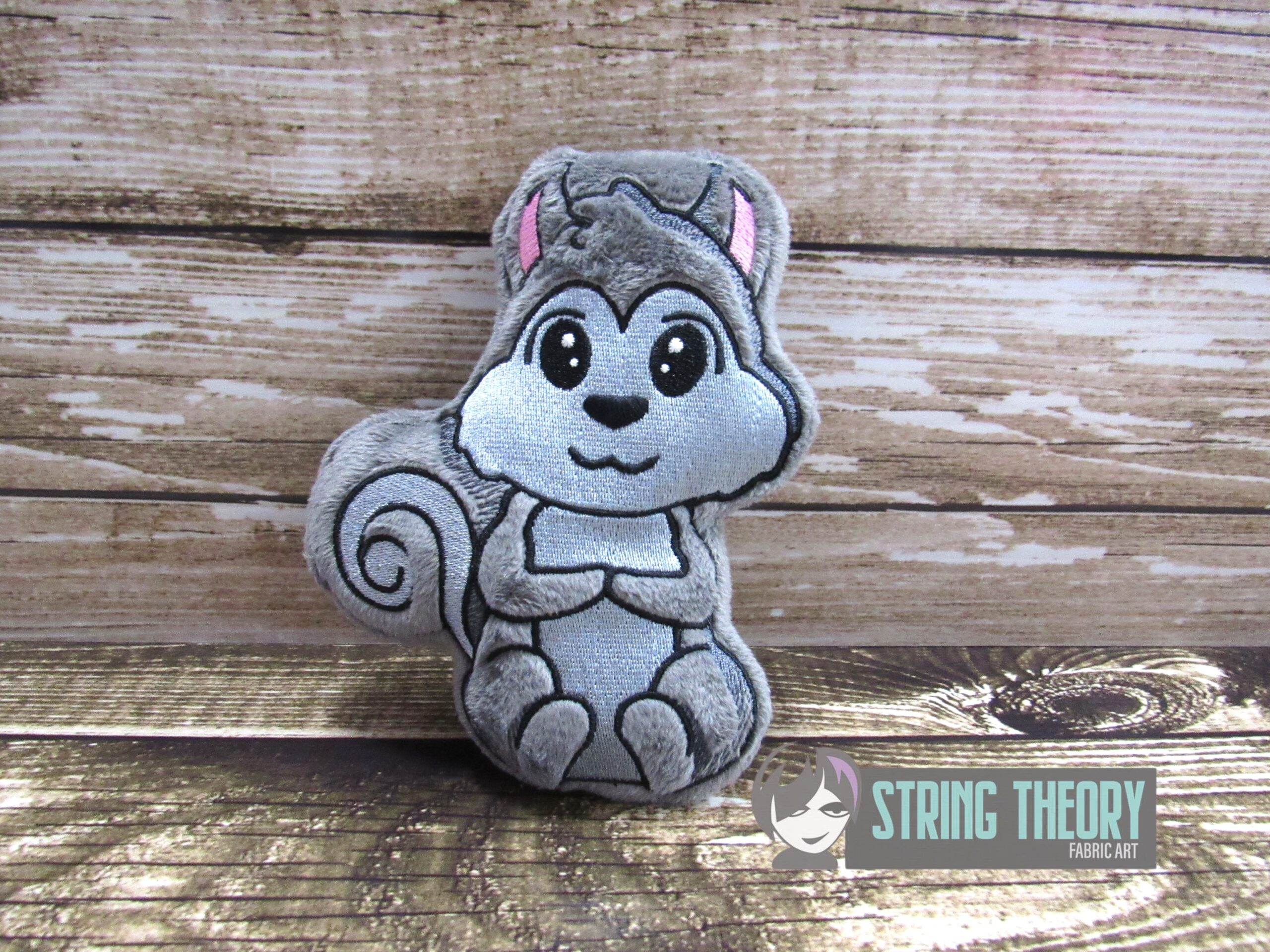 Chibi Squirrel Stuffie – String Theory Fabric Art