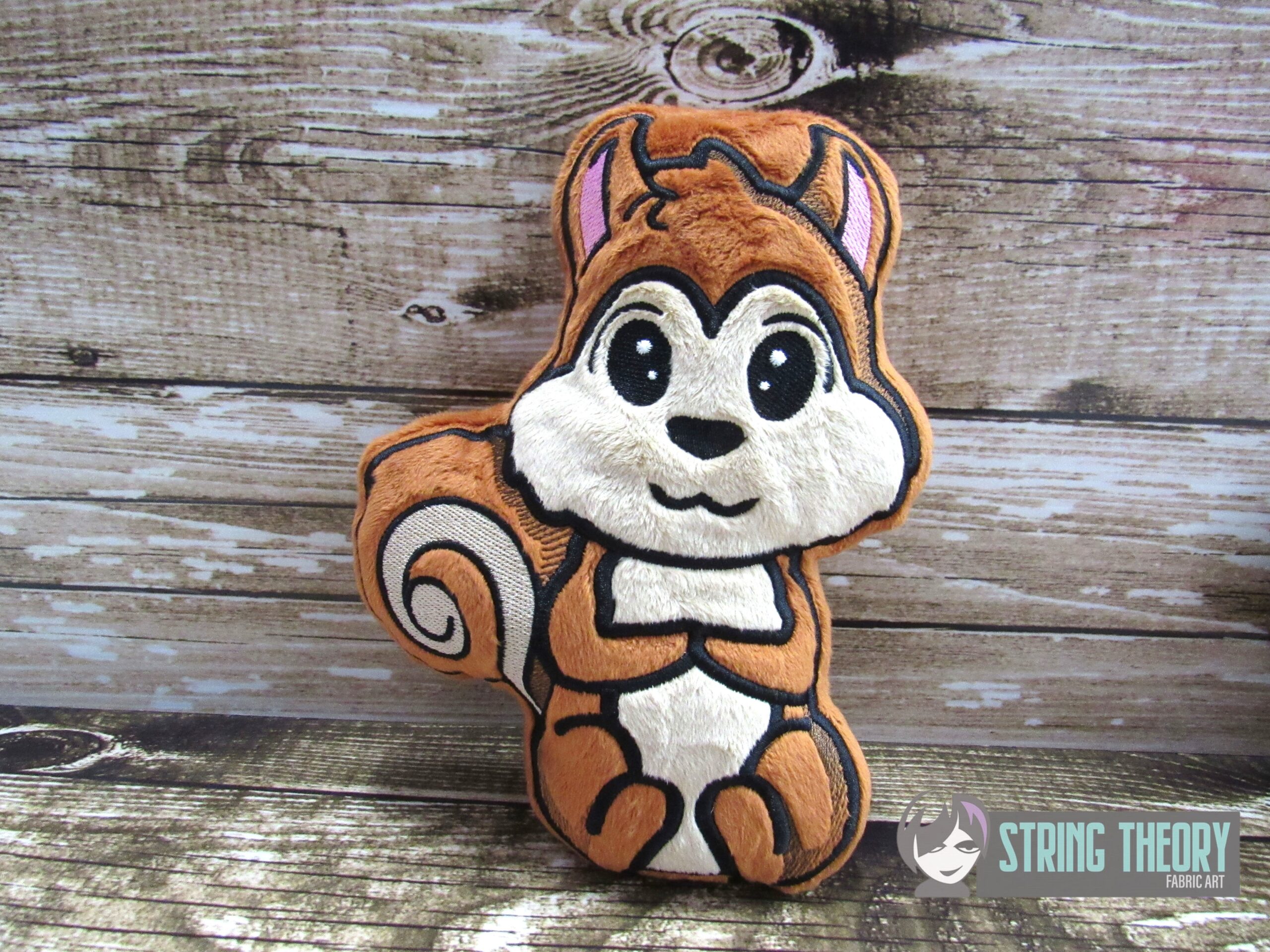 Chibi Squirrel Stuffie – String Theory Fabric Art
