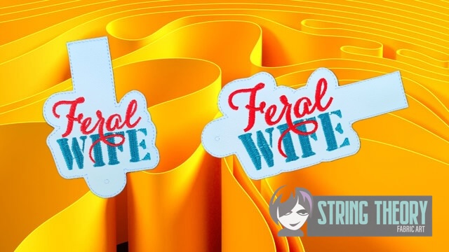 Feral Wife Tabs – String Theory Fabric Art