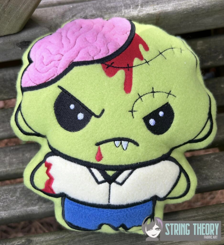 Chibi Zombie 2 Stuffie – String Theory Fabric Art