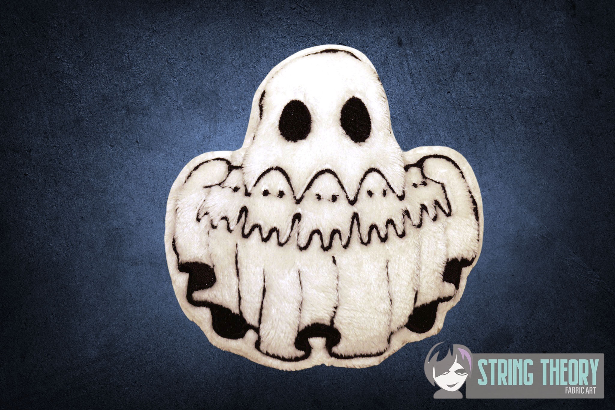 Cut Out Ghost Stuffie – String Theory Fabric Art