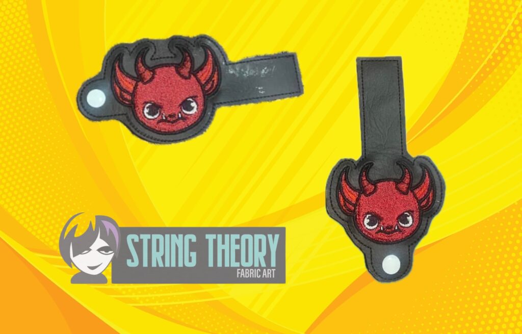 Chibi Demon Devil Tabs – String Theory Fabric Art